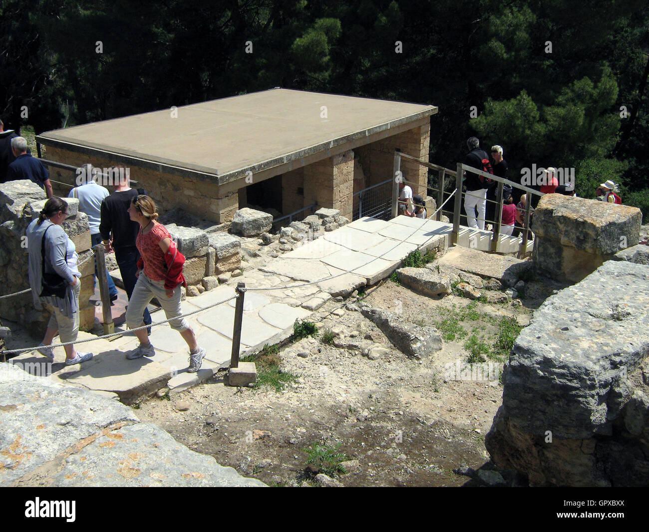 Knossos Archaeological Site, Minoan, Crete, Greece Stock Photo - Alamy