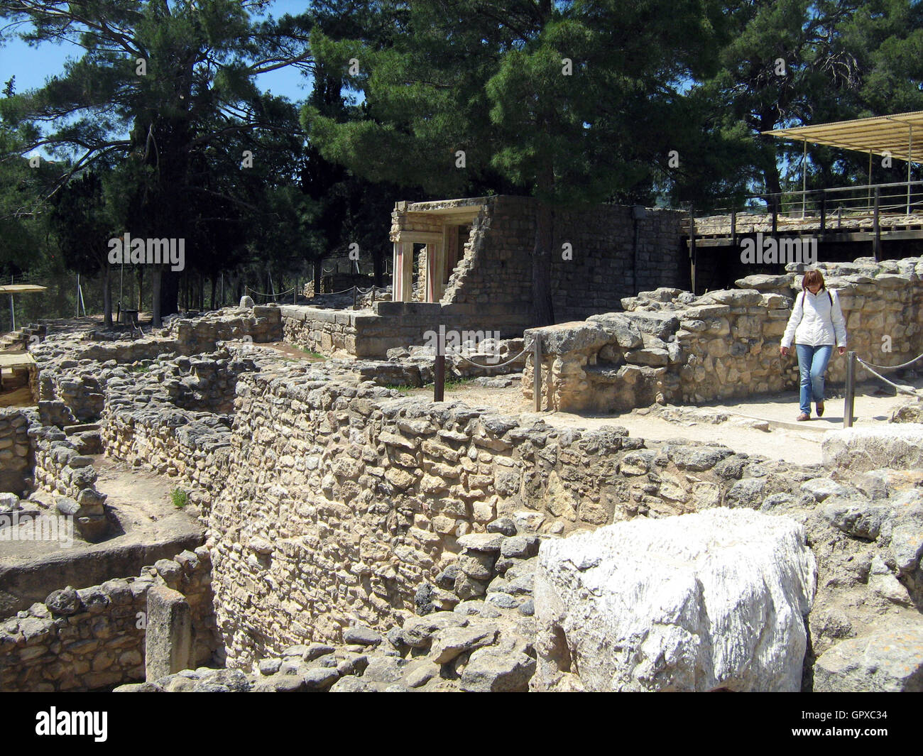Knossos Archaeological Site, Minoan, Crete, Greece Stock Photo - Alamy