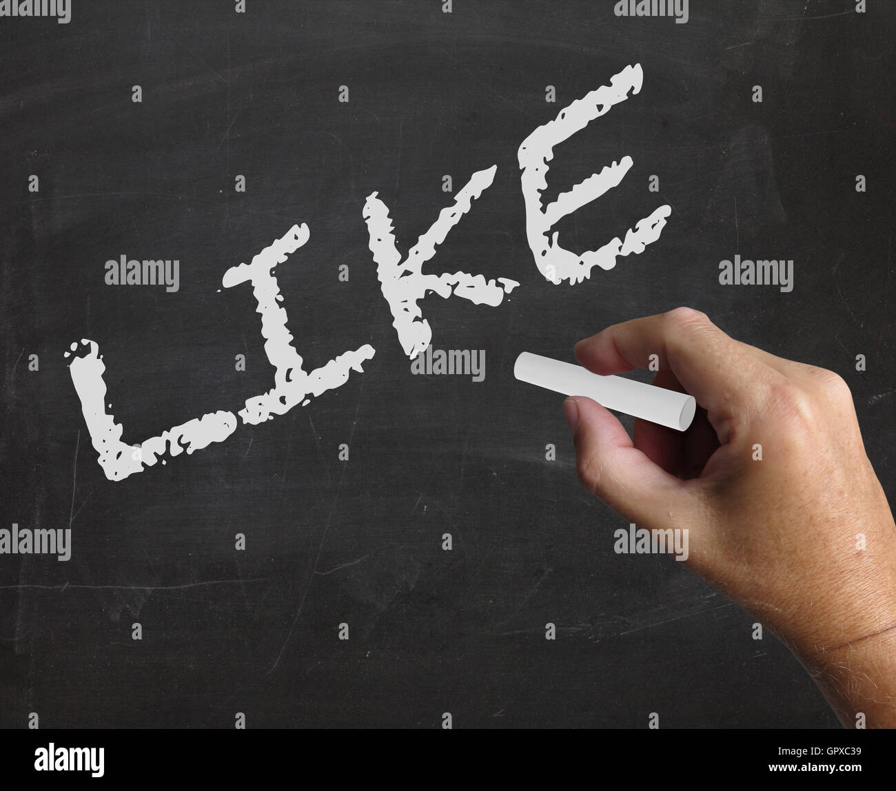 Like Word Representing Social Media And Follower Stock Photo - Alamy