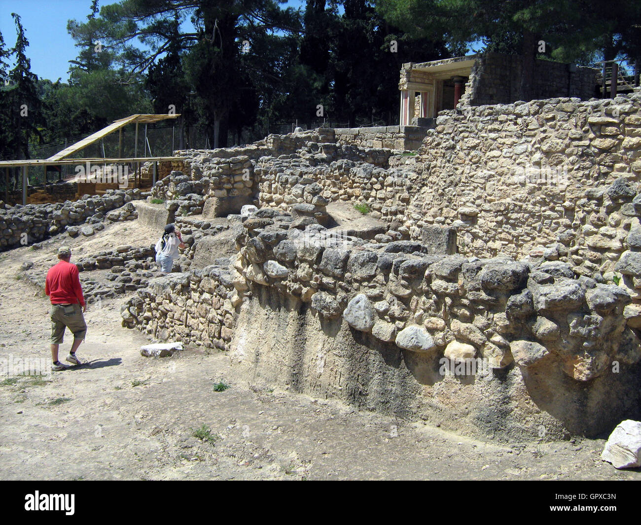 Knossos Archaeological Site, Minoan, Crete, Greece Stock Photo - Alamy