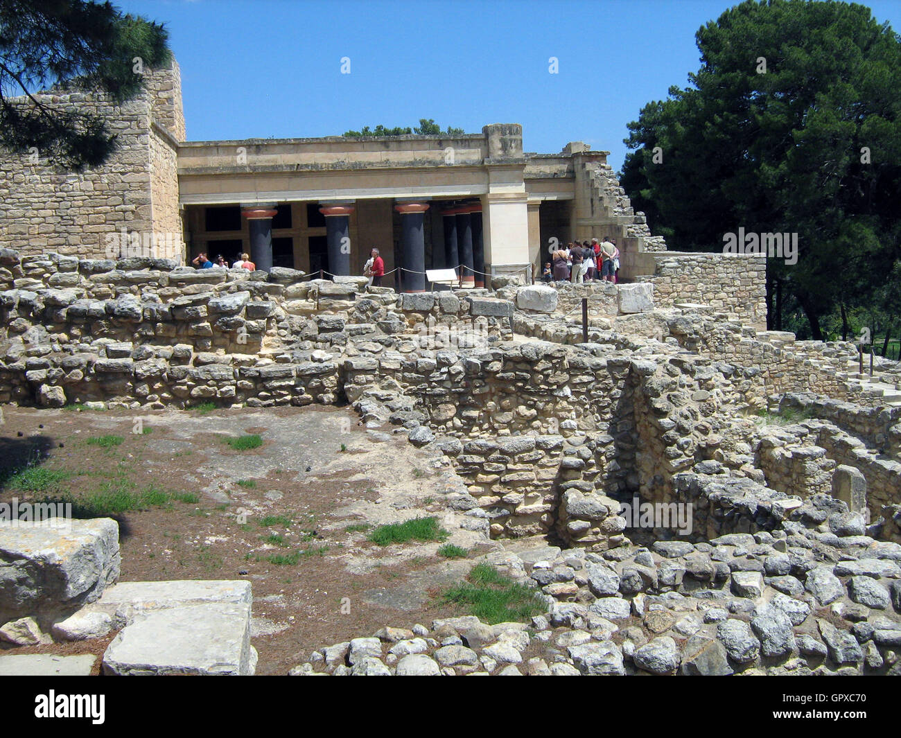 Knossos Archaeological Site, Minoan, Crete, Greece Stock Photo - Alamy