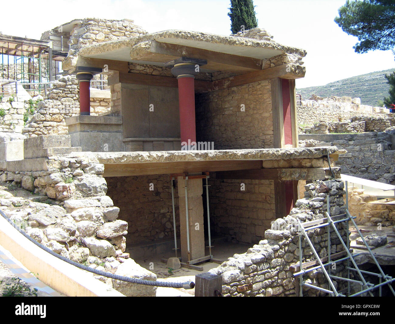 Knossos Archaeological Site, Minoan, Crete, Greece Stock Photo - Alamy