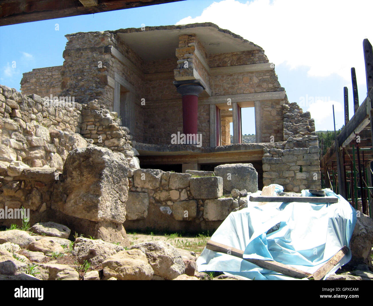 Knossos Archaeological Site, Minoan, Crete, Greece Stock Photo - Alamy