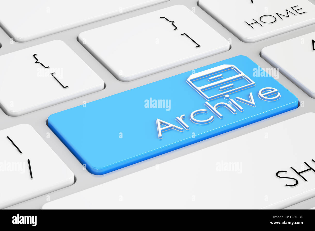 3d illustration computer keyboard hi-res stock photography and images ...