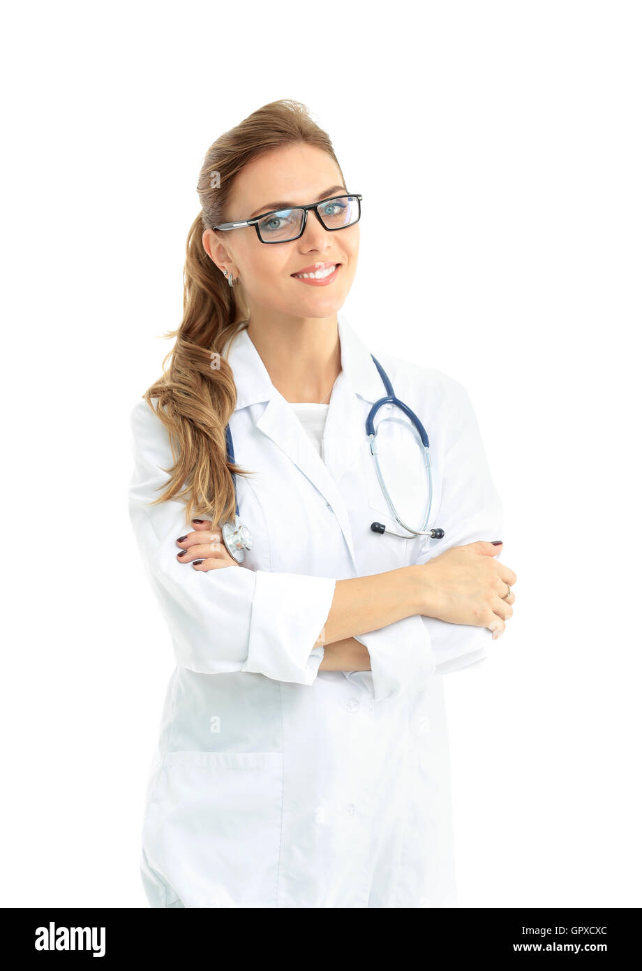 Portrait of reliable confident doctor Stock Photo - Alamy