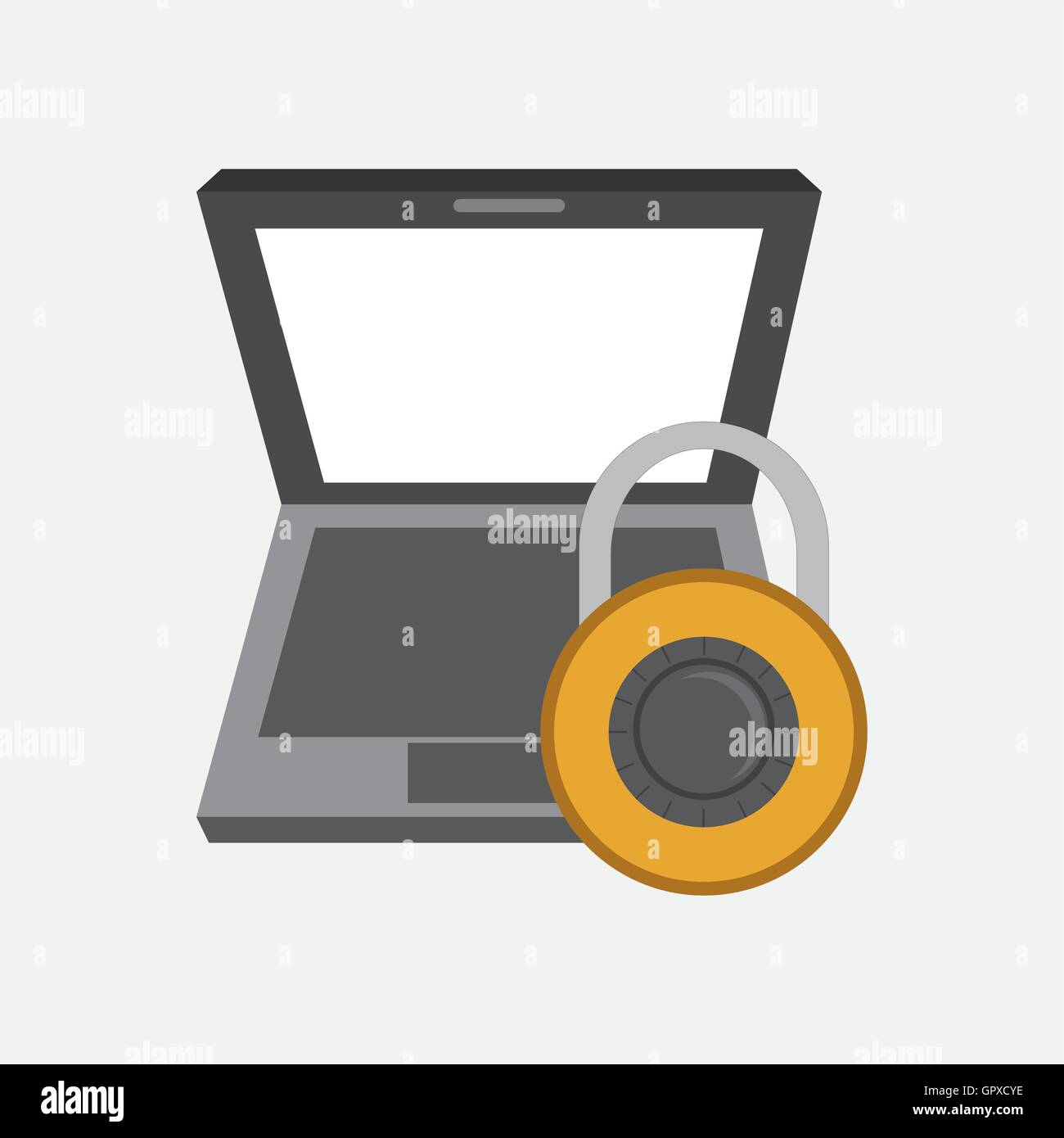 laptop computer system security design Stock Vector Image & Art - Alamy