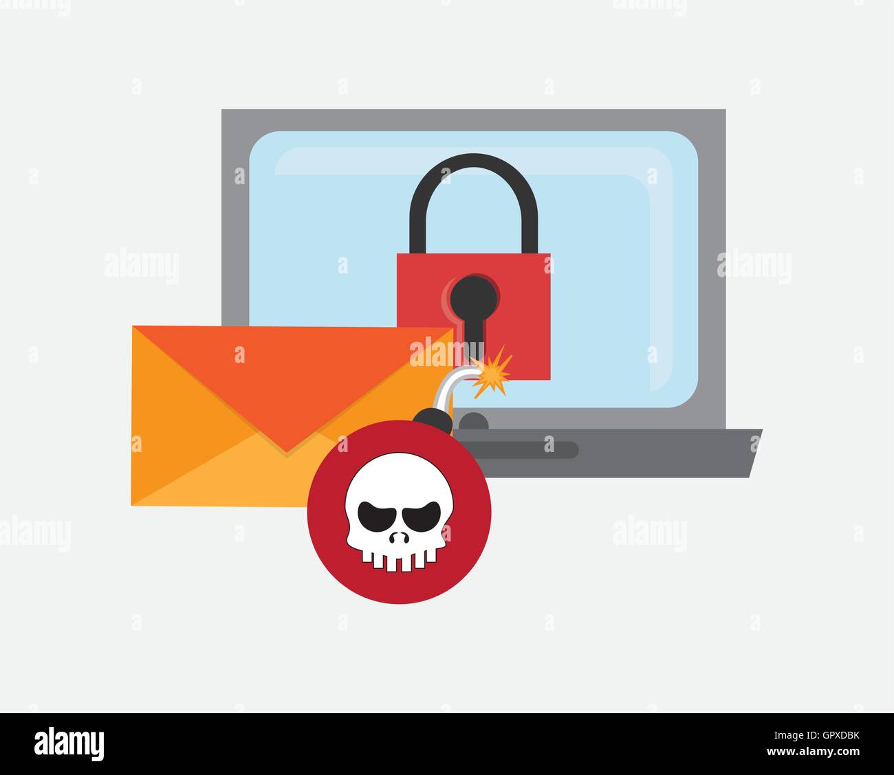 laptop computer system security design Stock Vector Image & Art - Alamy
