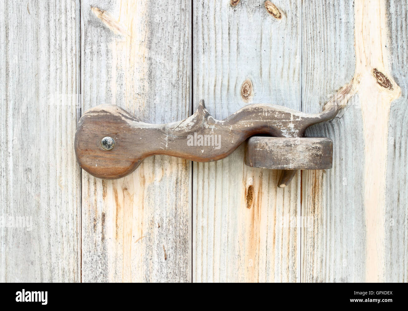 lock the door in Thai style Stock Photo - Alamy