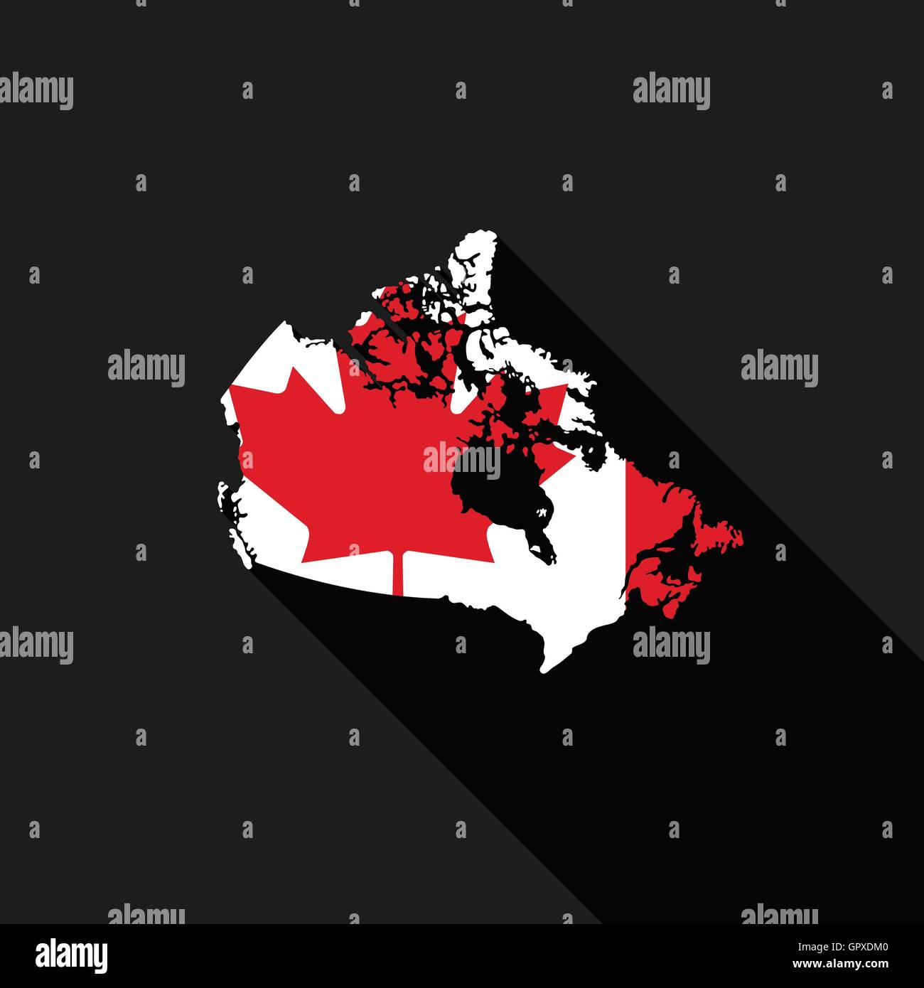 Canada map design country hi-res stock photography and images - Alamy