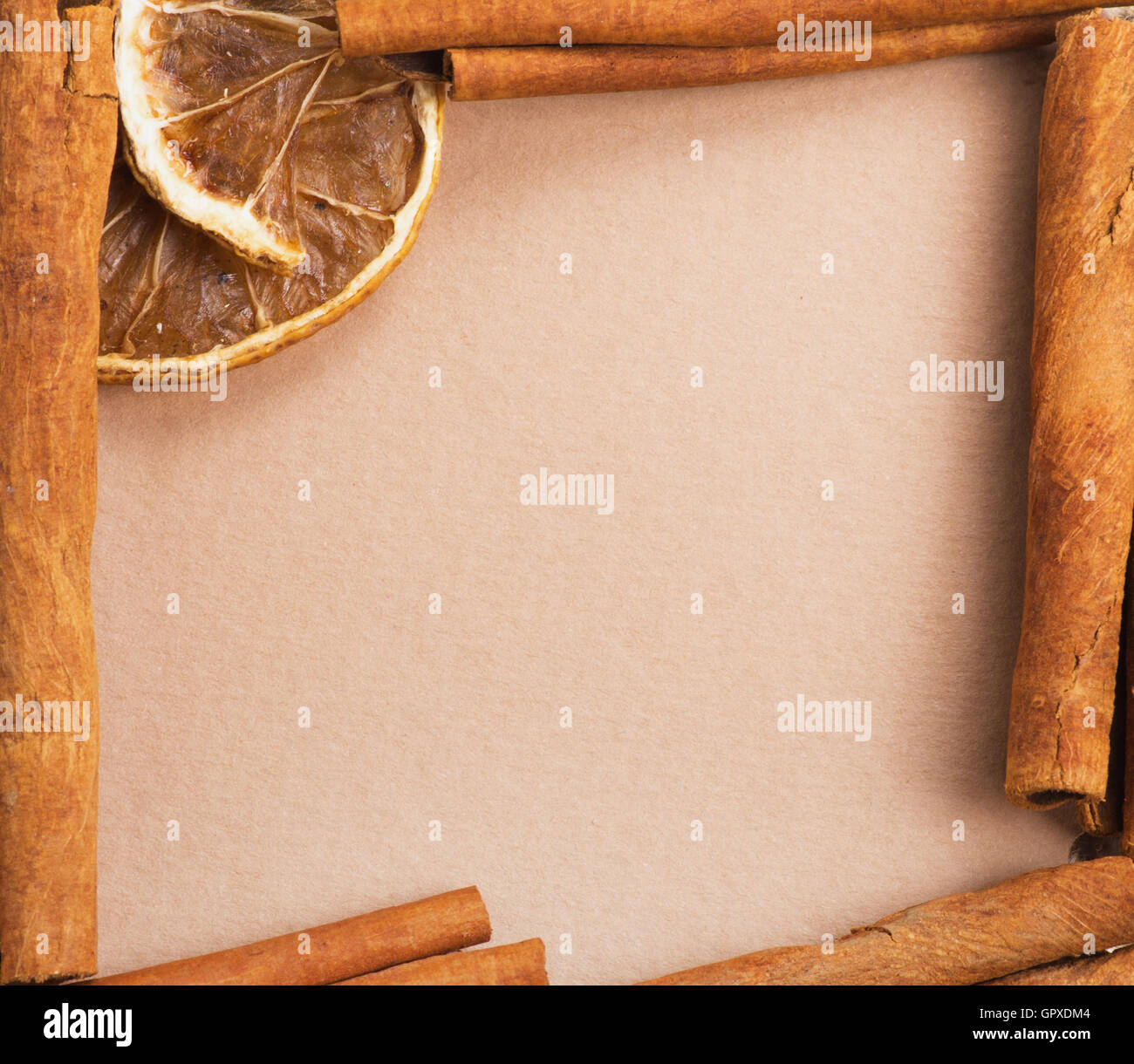 old paper for recipes and spices Stock Photo - Alamy