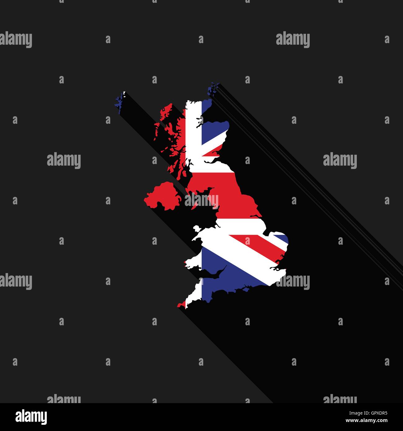 Uk map Stock Vector Images - Alamy