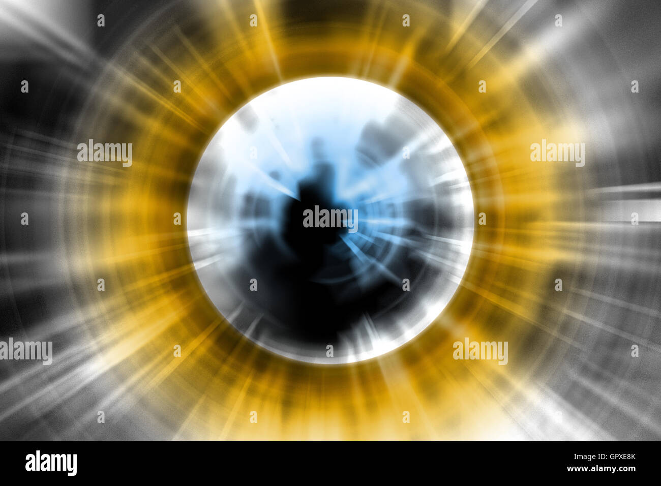 abstract background with light eye magic rays Stock Photo - Alamy
