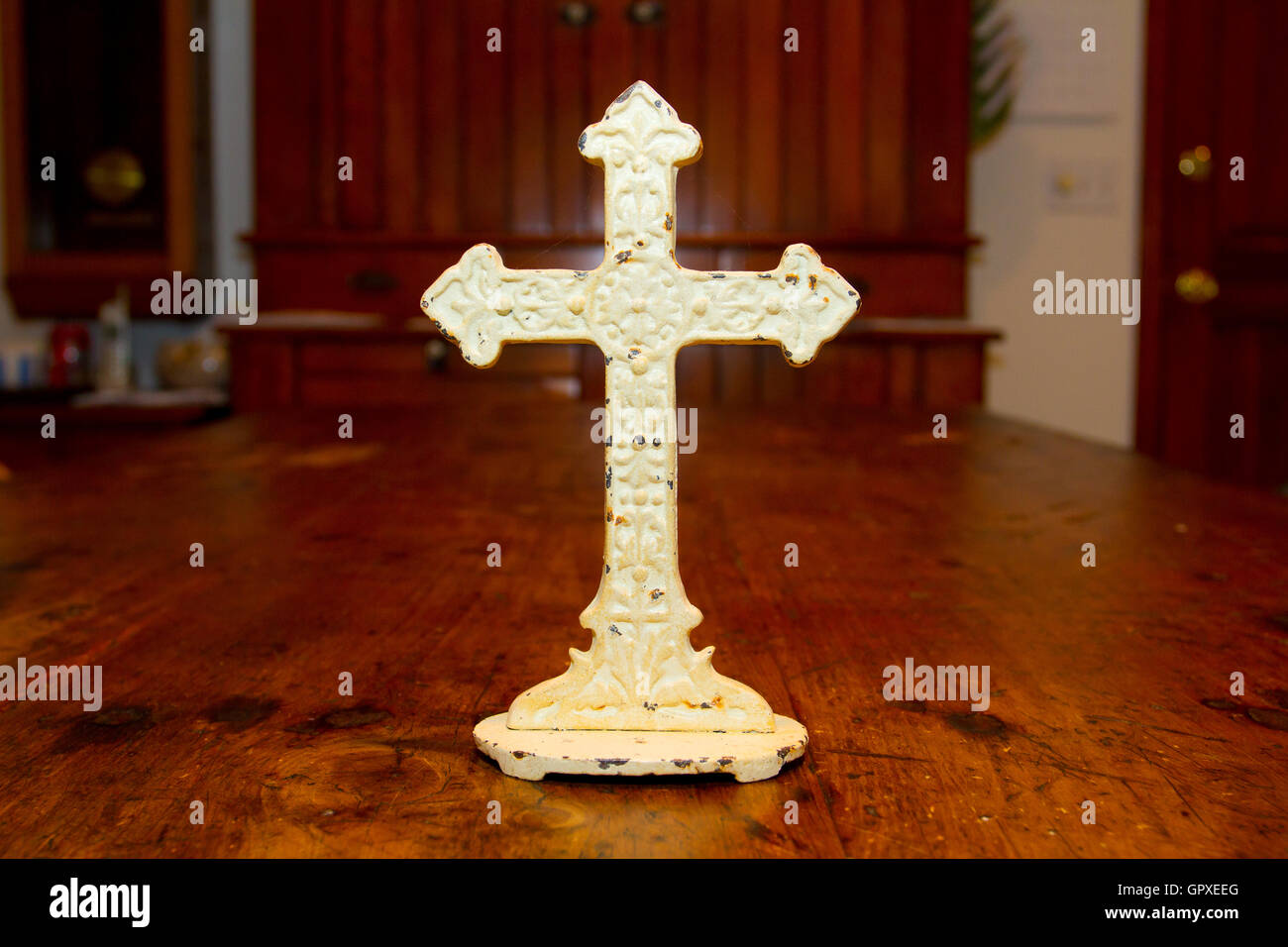 Antique White Cross Stock Photo - Alamy