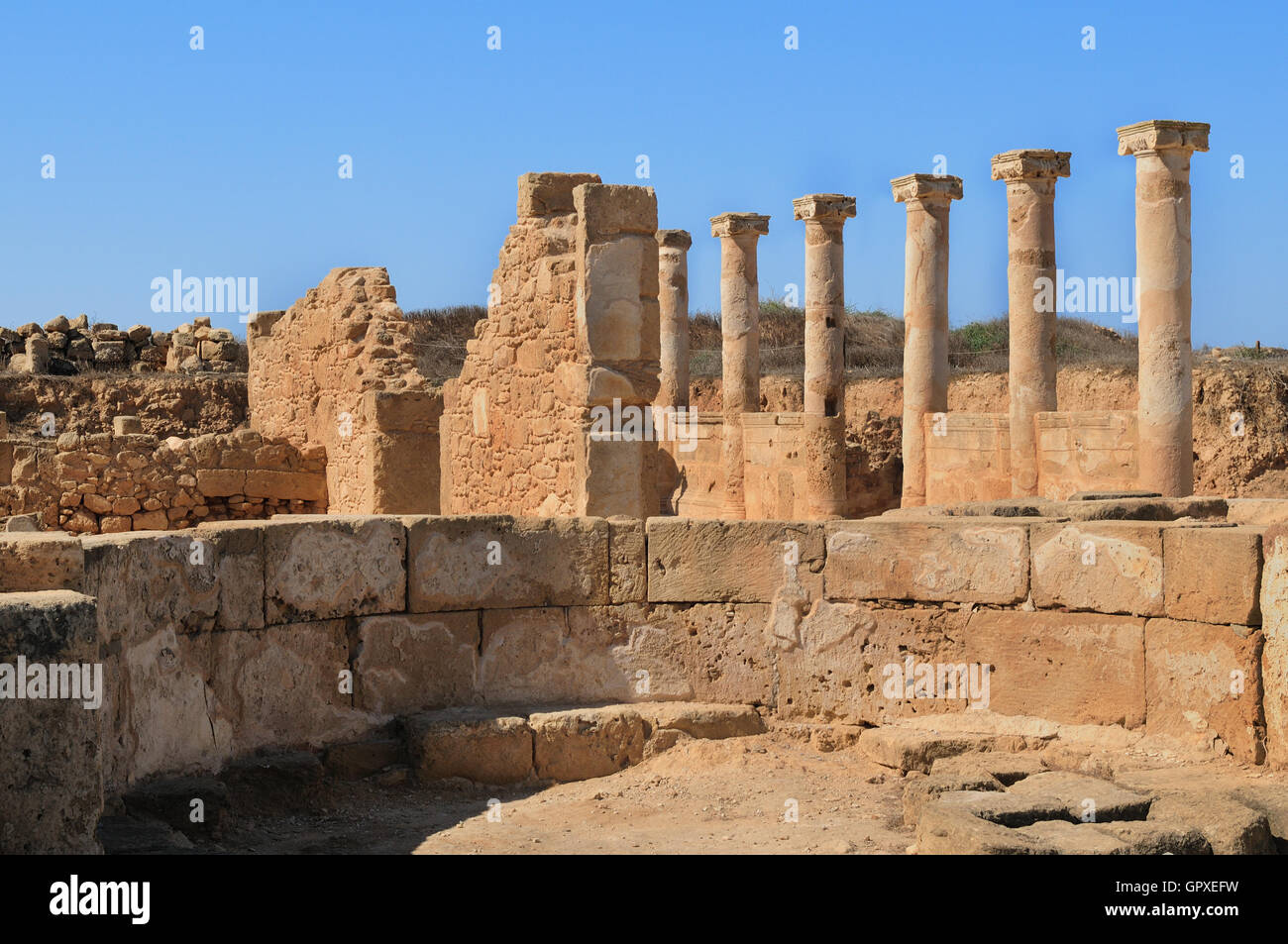 Ancient Greek columns Stock Photo - Alamy