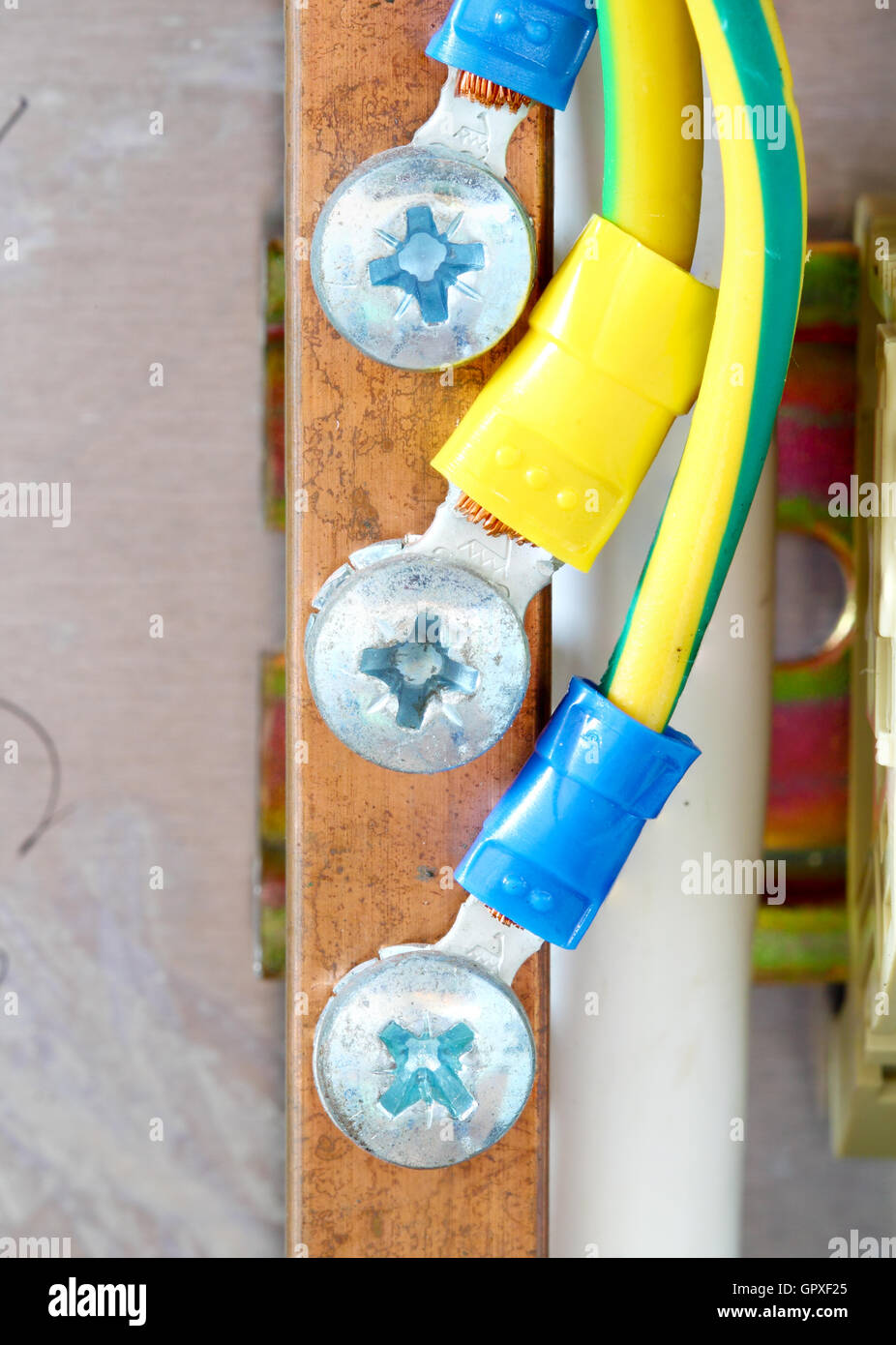 electrical wire with bolt Stock Photo - Alamy