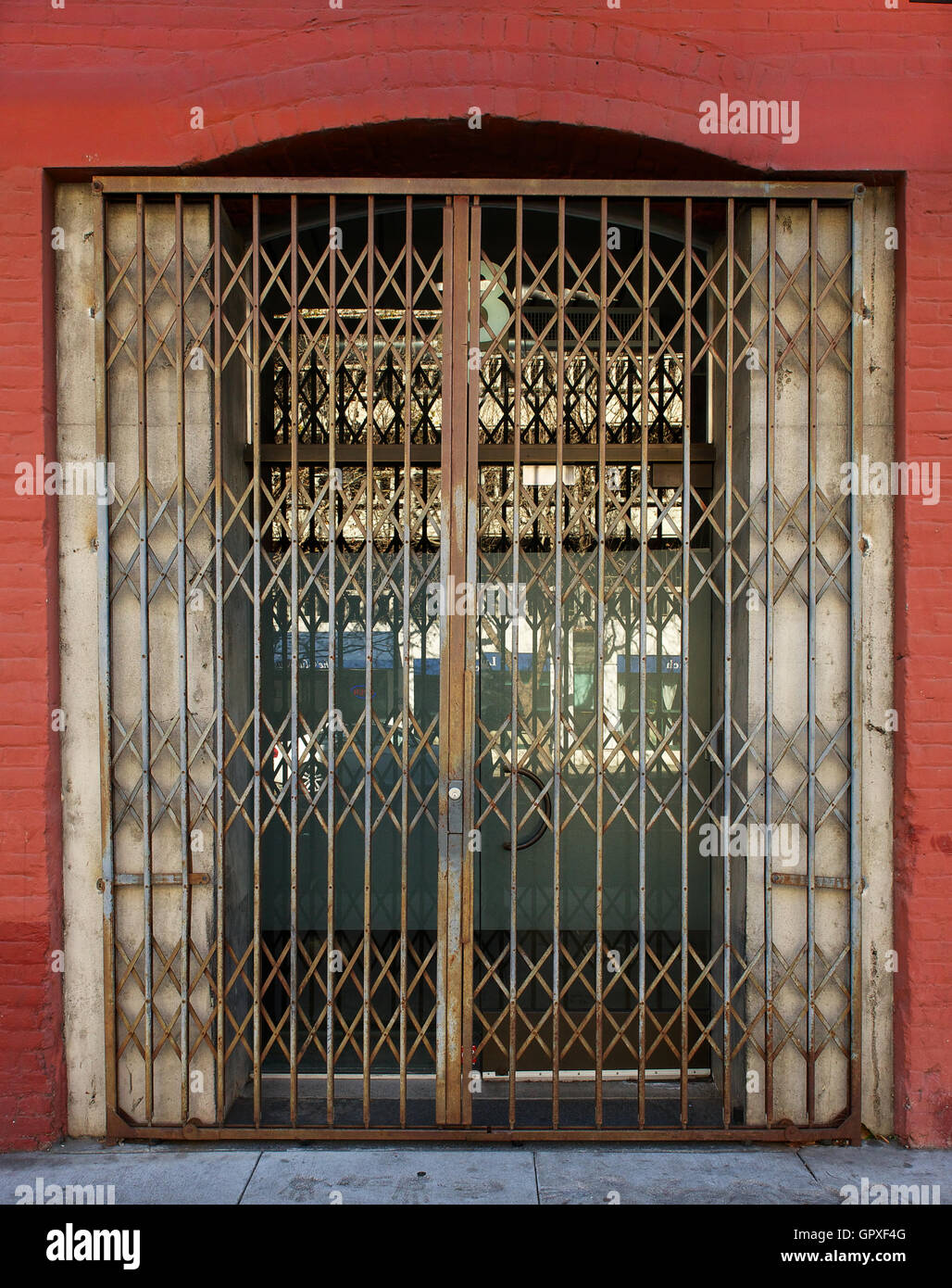 Old Security Gate Stock Photo - Alamy
