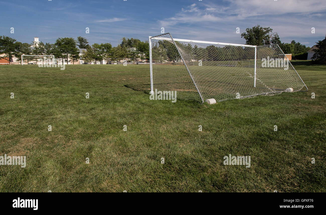A school soccer field Stock Photo - Alamy