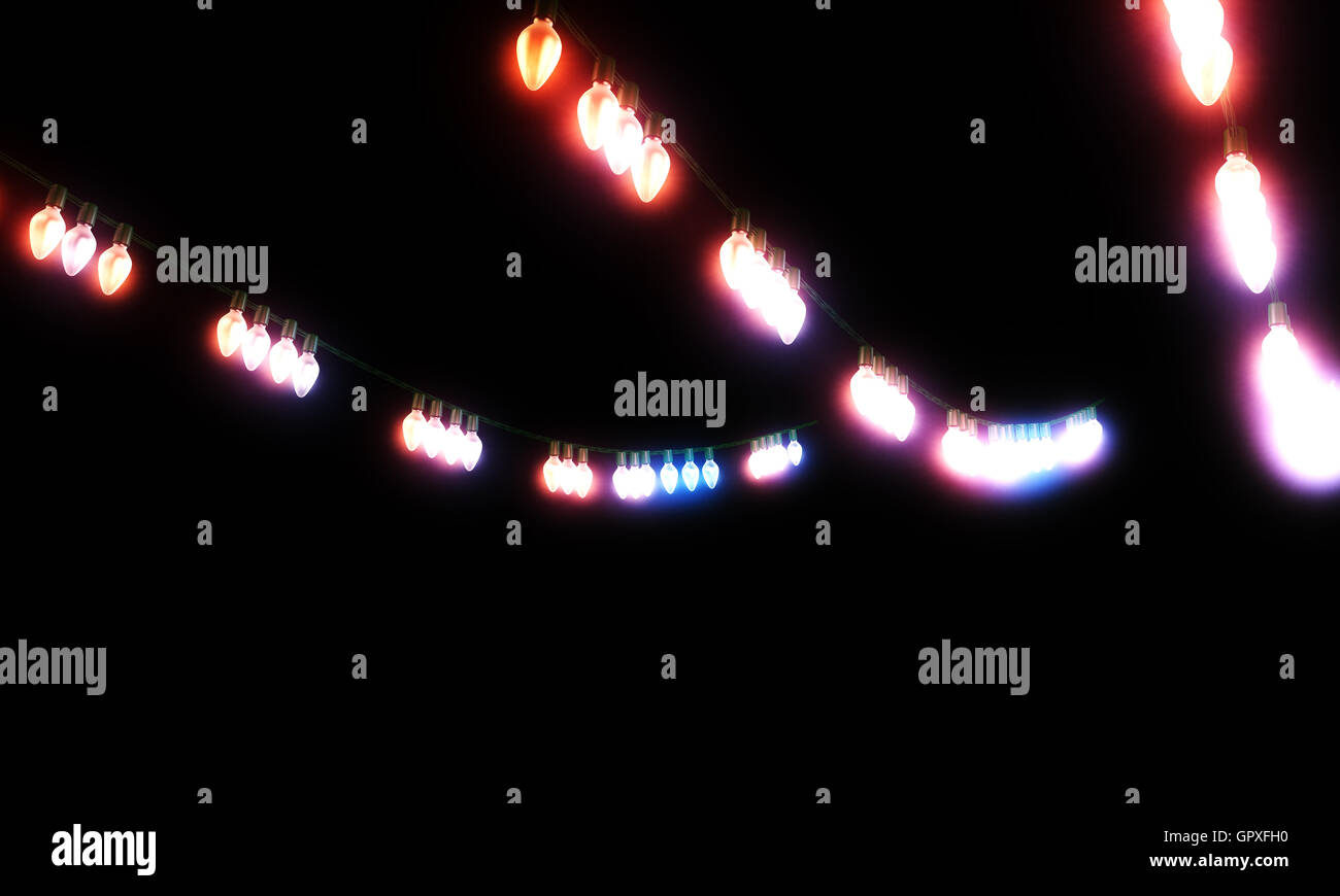 String of lights shapes hi-res stock photography and images - Alamy