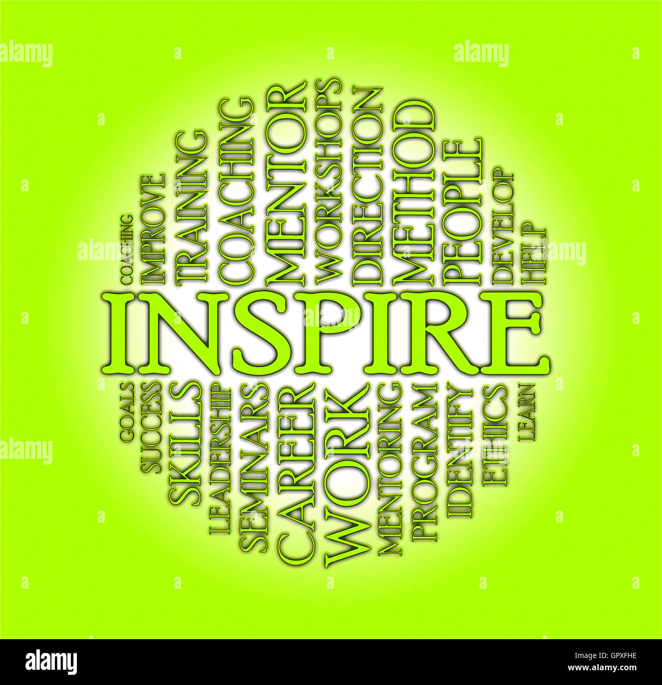 Inspire cloud concept Stock Photo - Alamy