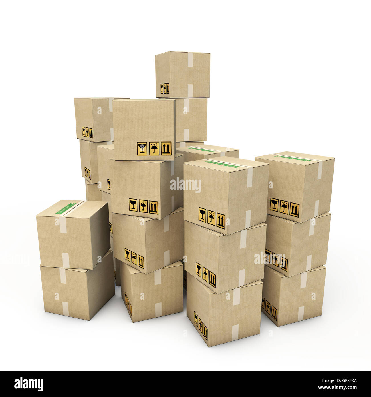 Corrugated card boxes cardboard hi-res stock photography and images - Alamy