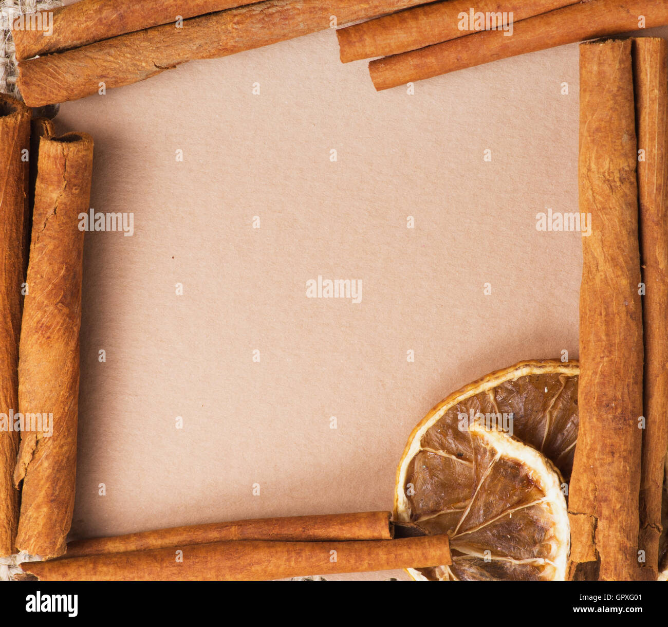 old paper for recipes and spices Stock Photo - Alamy