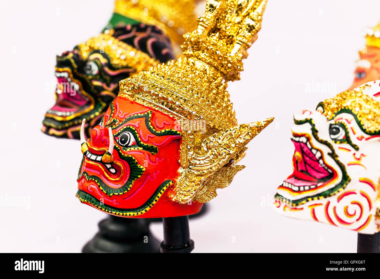 Native Thai style giant mask Stock Photo - Alamy