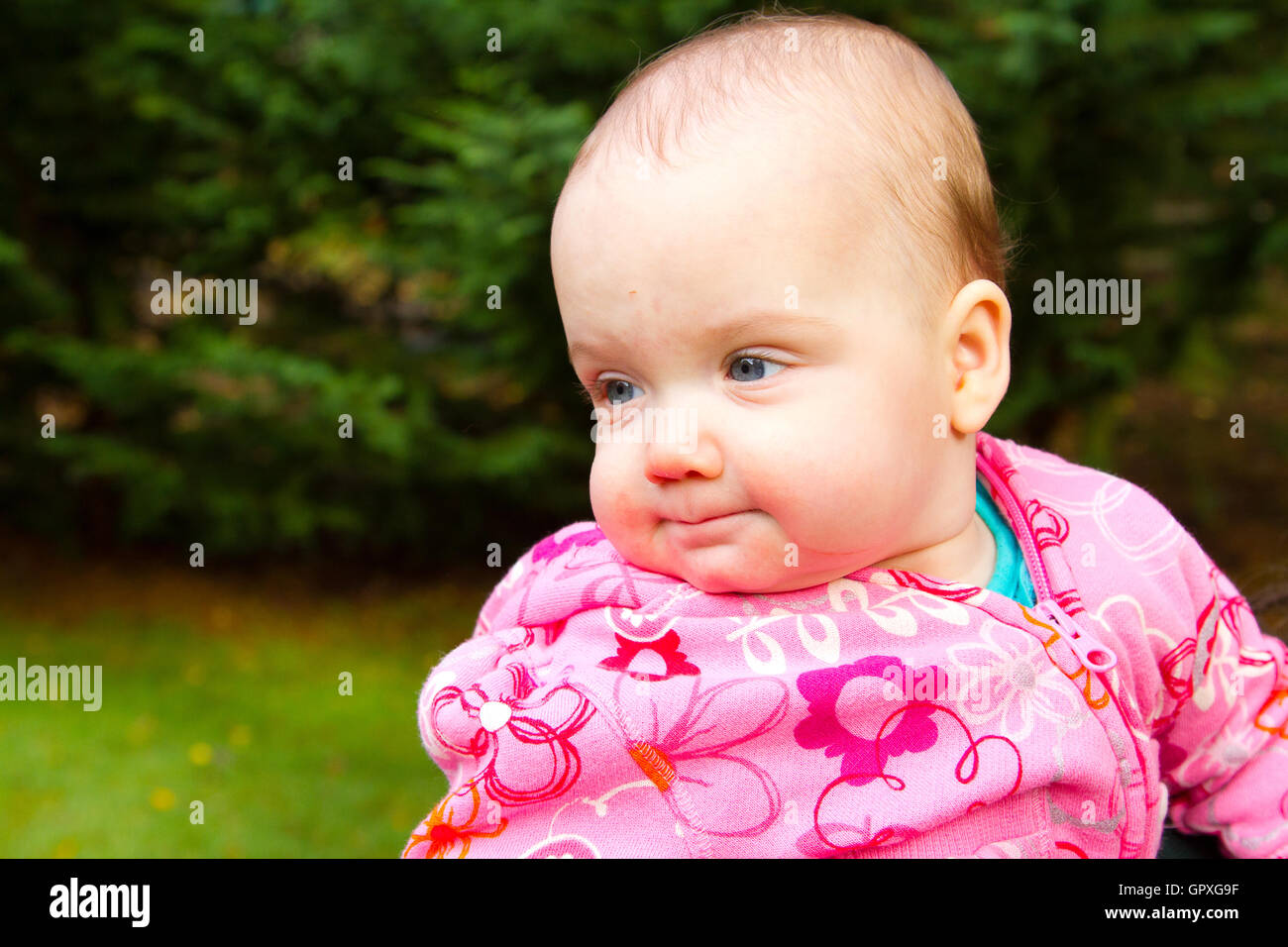 Infant Girl Portrait Stock Photo - Alamy