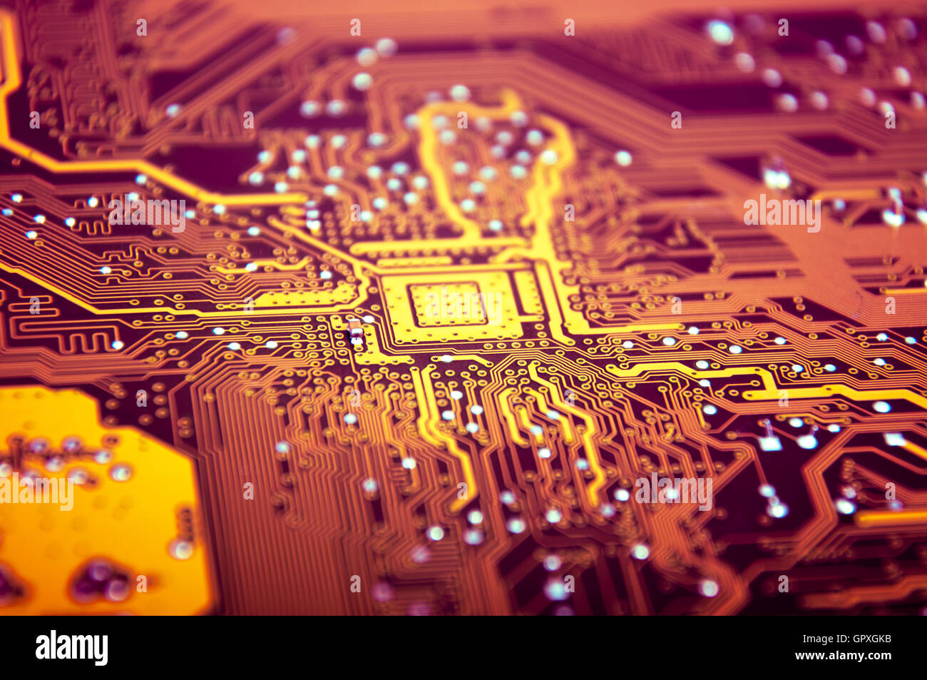 Back side of green circuit board hi-res stock photography and images ...