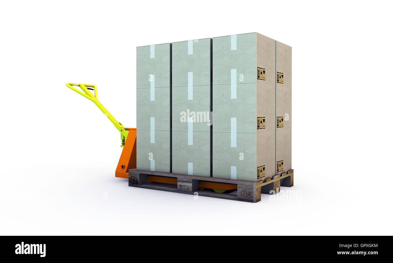 Palette truck Cut Out Stock Images & Pictures - Alamy