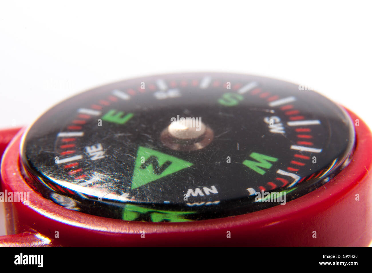 Compass showing north direction Stock Photo - Alamy