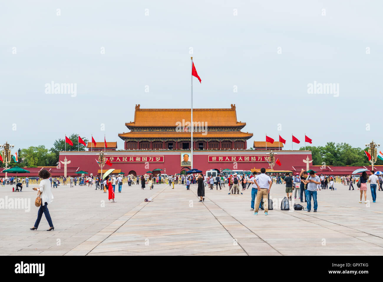 Tiananmen Square, one of the world's largest city square, China ...