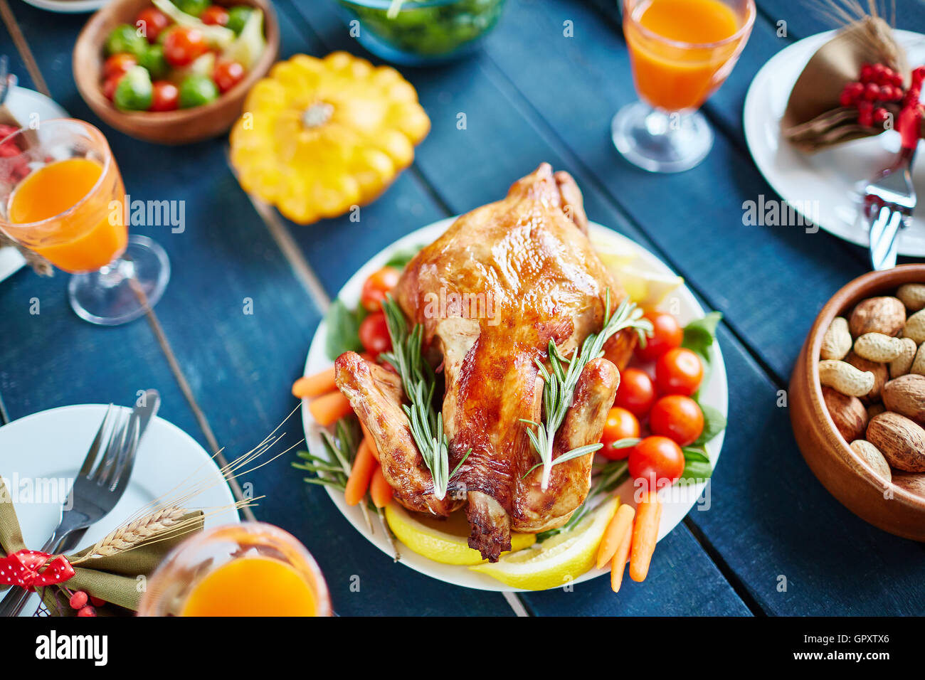 Rustic feast hi-res stock photography and images - Alamy
