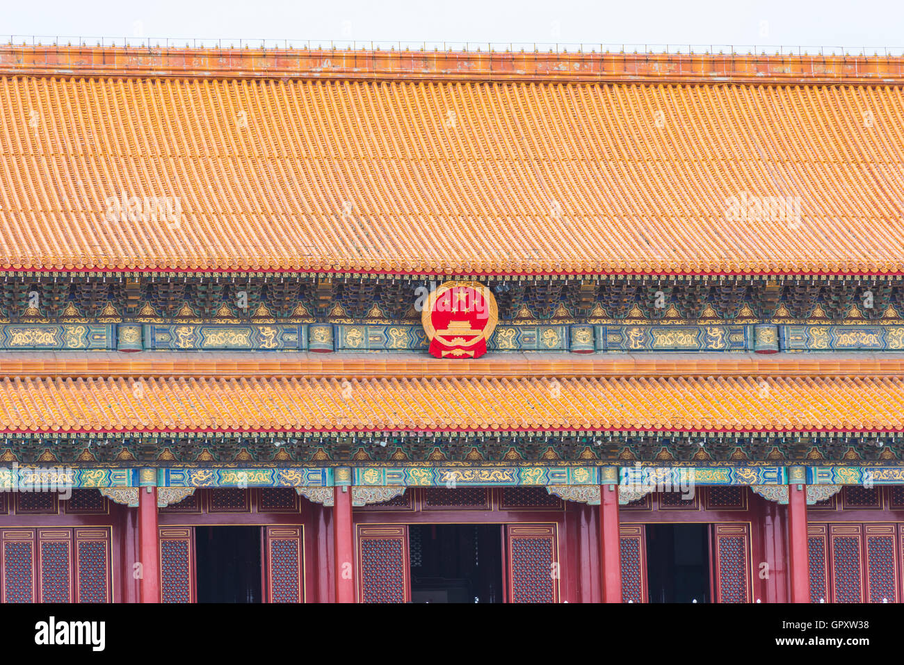 Tiananmen building is a symbol of the People's Republic of China. The ...