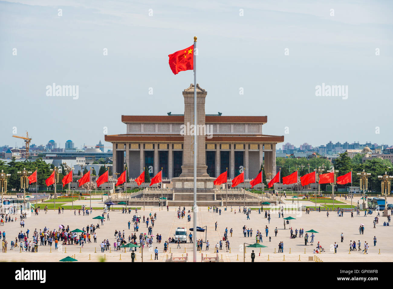 Tiananmen Square, one of the world's largest city square, China ...
