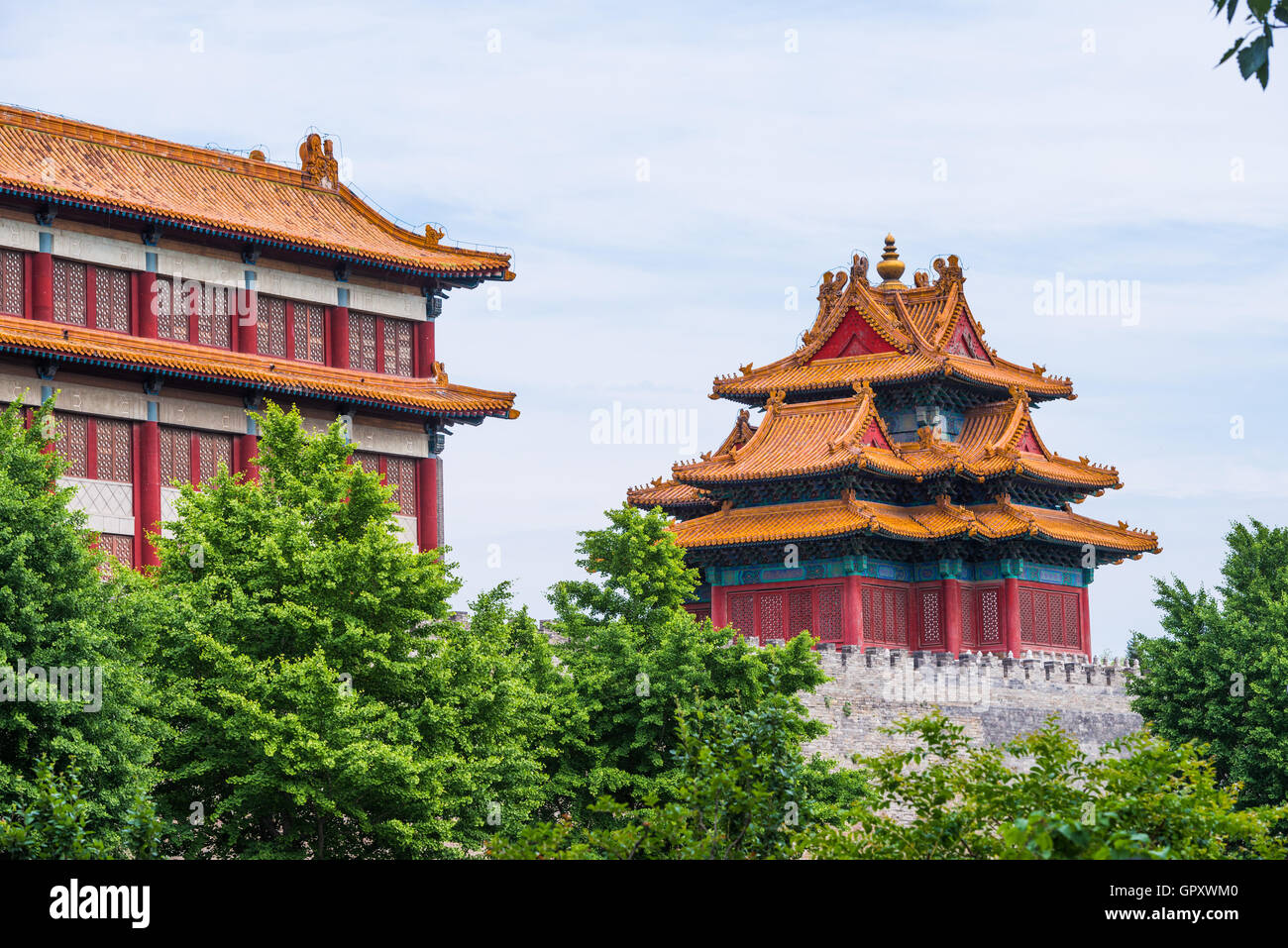 Beijing china tower palace pagoda chinese culture history hi-res stock ...