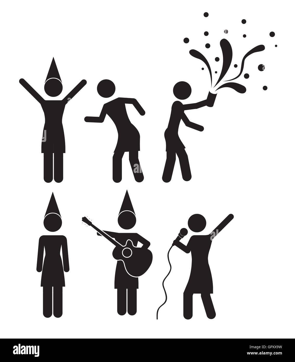 Disco and Dance Icons Stock Vector Image & Art - Alamy