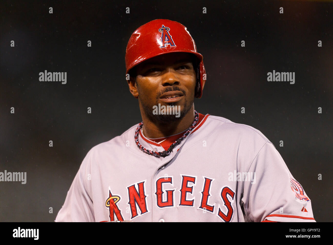 May 17, 2011; Oakland, CA, USA; Los Angeles Angels second baseman ...