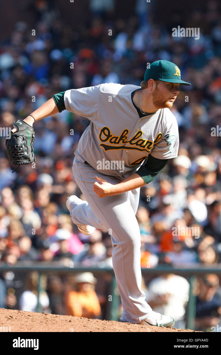 May 21, 2011; San Francisco, CA, USA; Oakland Athletics starting ...