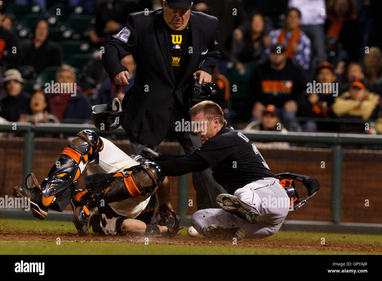 May 25, 2011; San Francisco, CA, USA; Florida Marlins center fielder ...