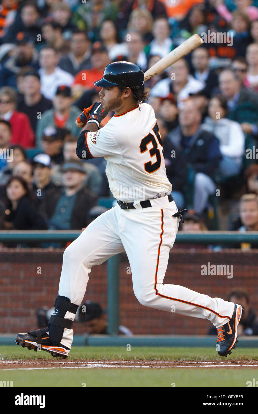 June 7, 2011; San Francisco, CA, USA; San Francisco Giants shortstop ...
