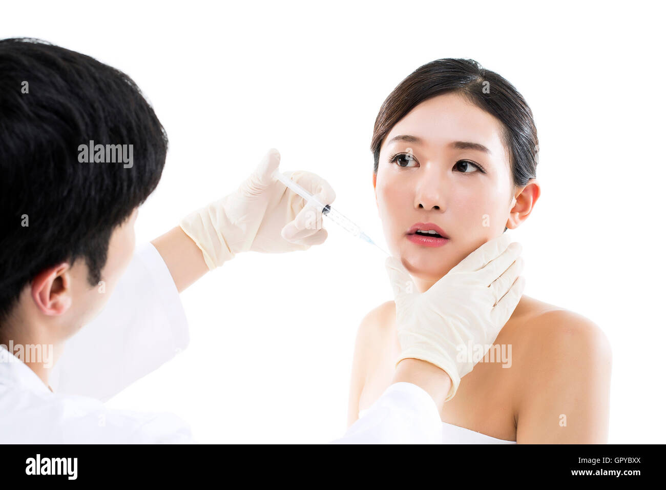 Botox injection jaw hi-res stock photography and images - Alamy
