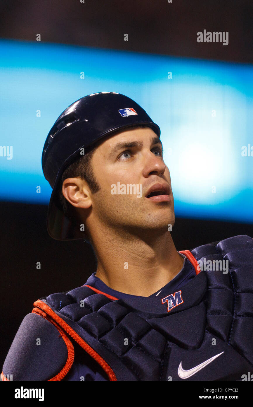 Joe mauer minnesota twins hi-res stock photography and images - Alamy