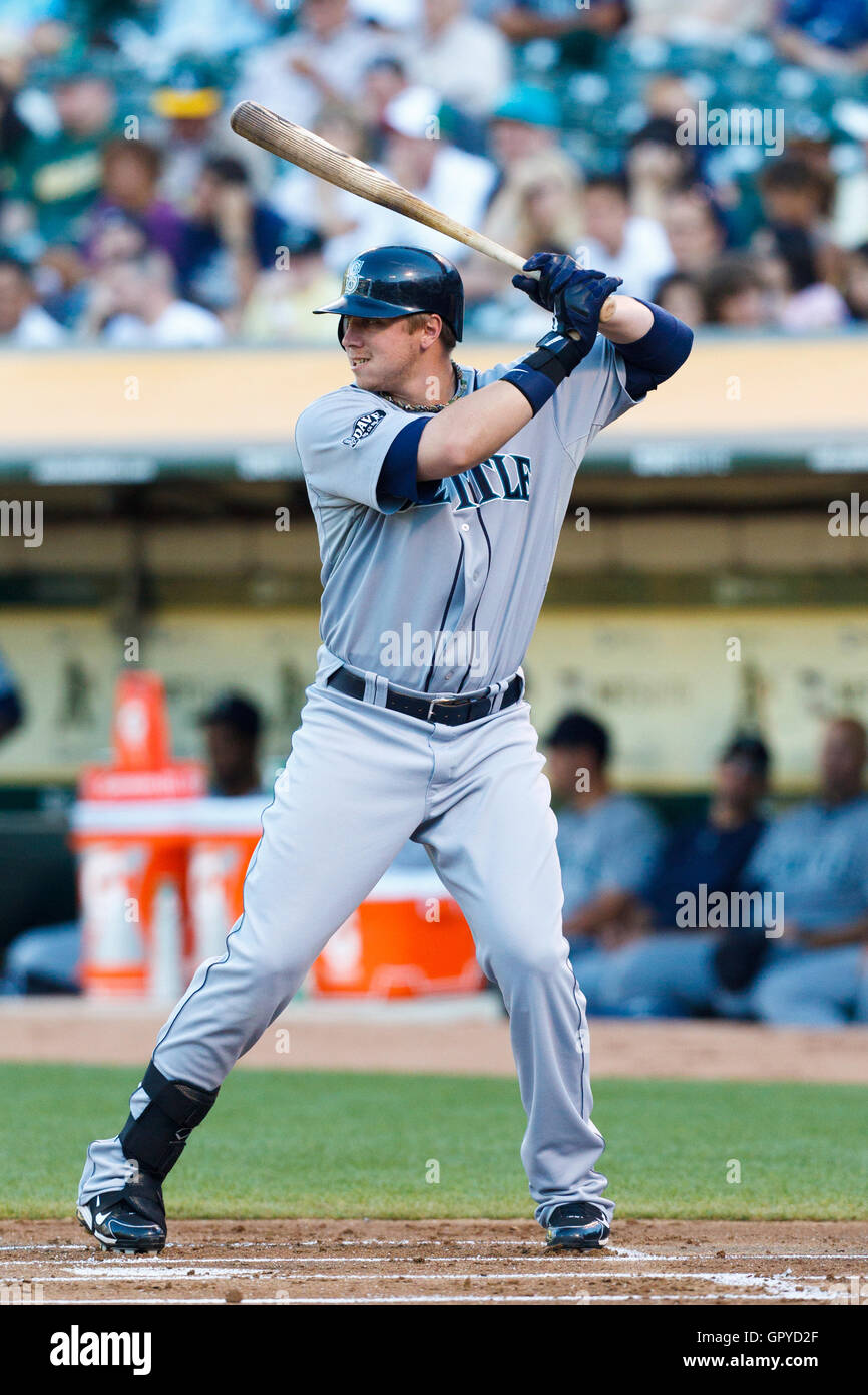 July 5, 2011; Oakland, CA, USA; Seattle Mariners first baseman Justin ...