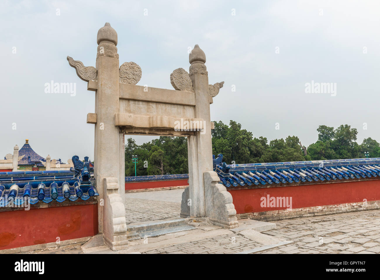 Circular altar of temple of Heaven in Beijing, China Stock Photo - Alamy