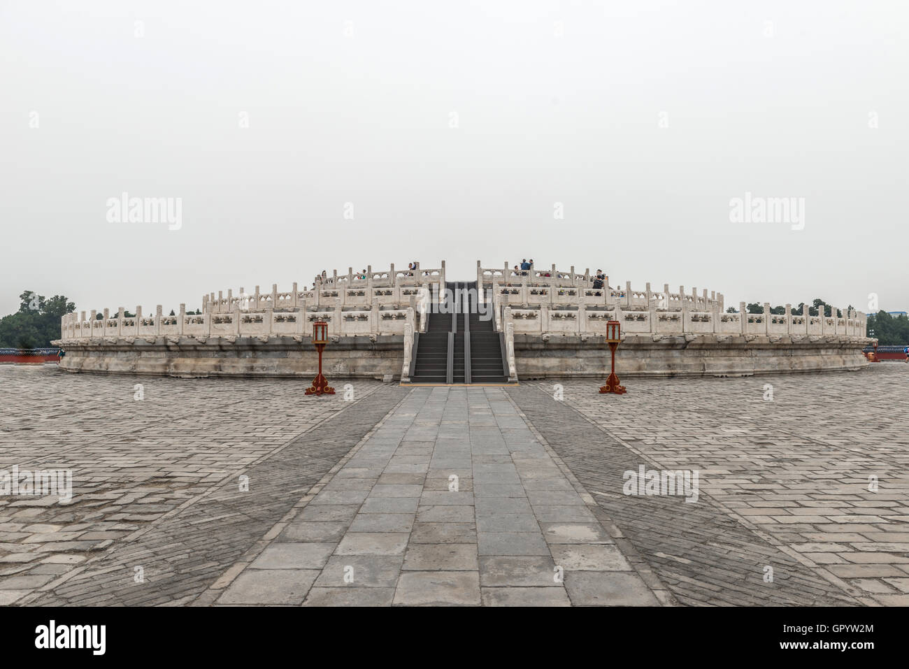 Circular altar of temple of Heaven in Beijing, China Stock Photo - Alamy