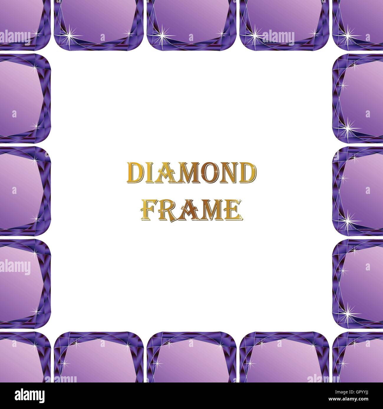 Diamonds square frame Stock Vector Image & Art - Alamy