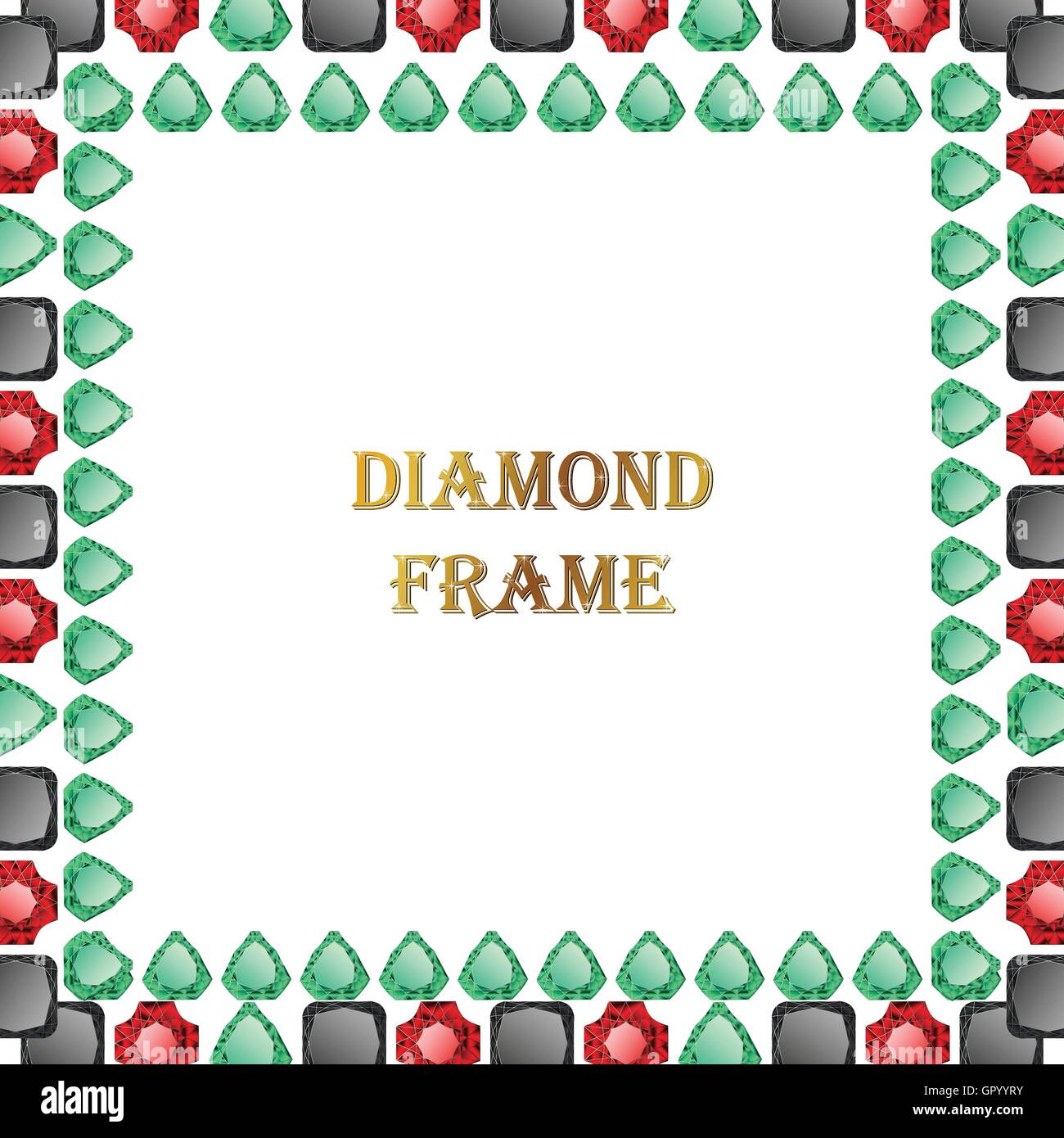Diamonds square frame Stock Vector Image & Art - Alamy