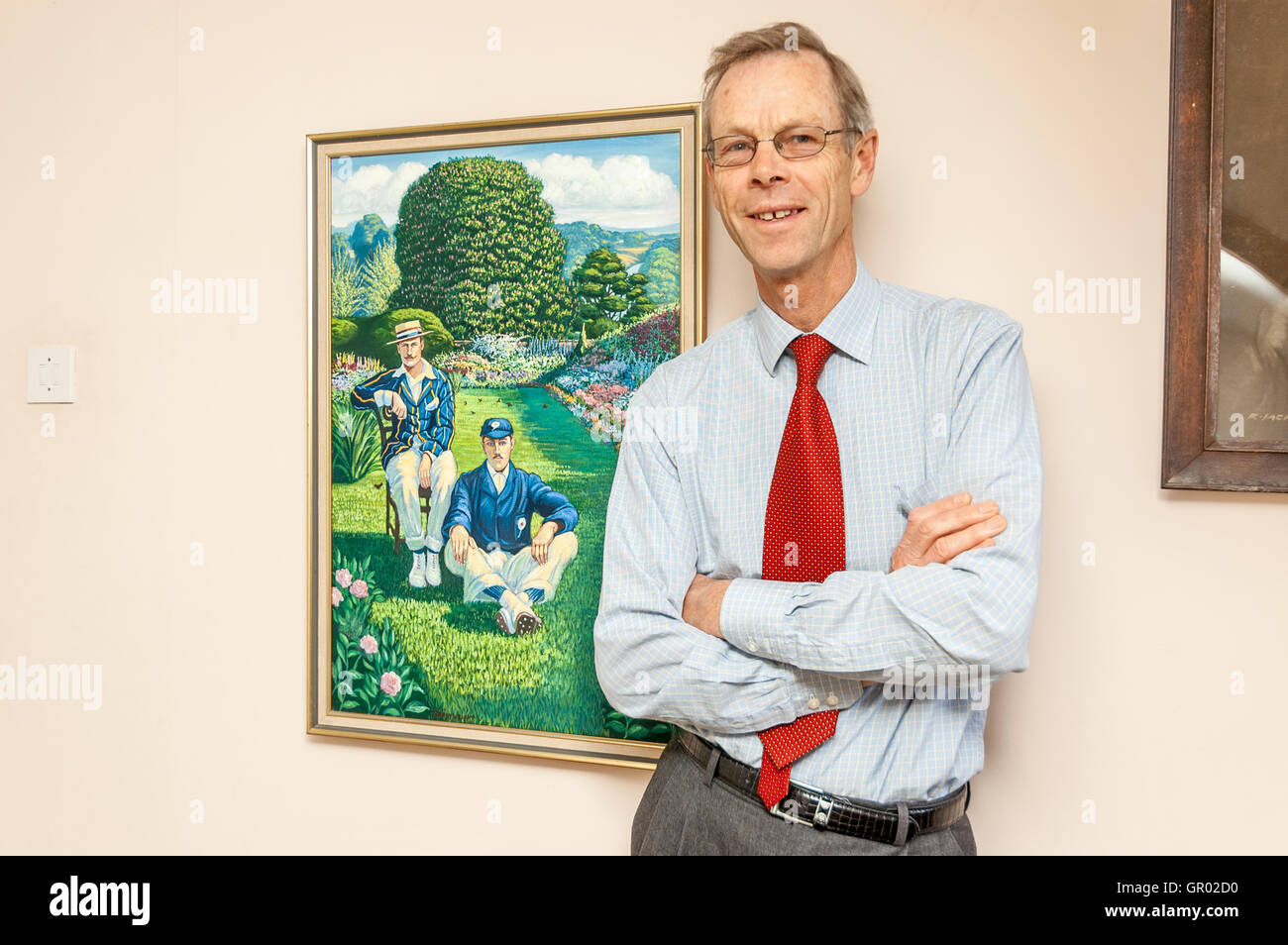 Cricket commentator and journalist, the late Christopher Martin-Jenkins ...