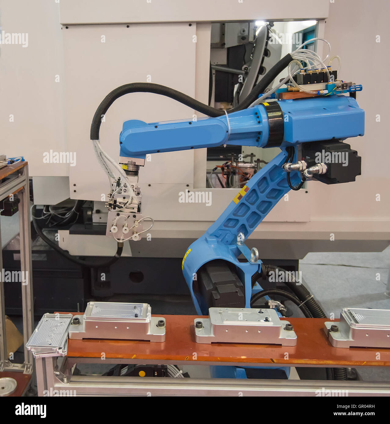 robotic hand machine tool at industrial manufacture factory Stock Photo ...