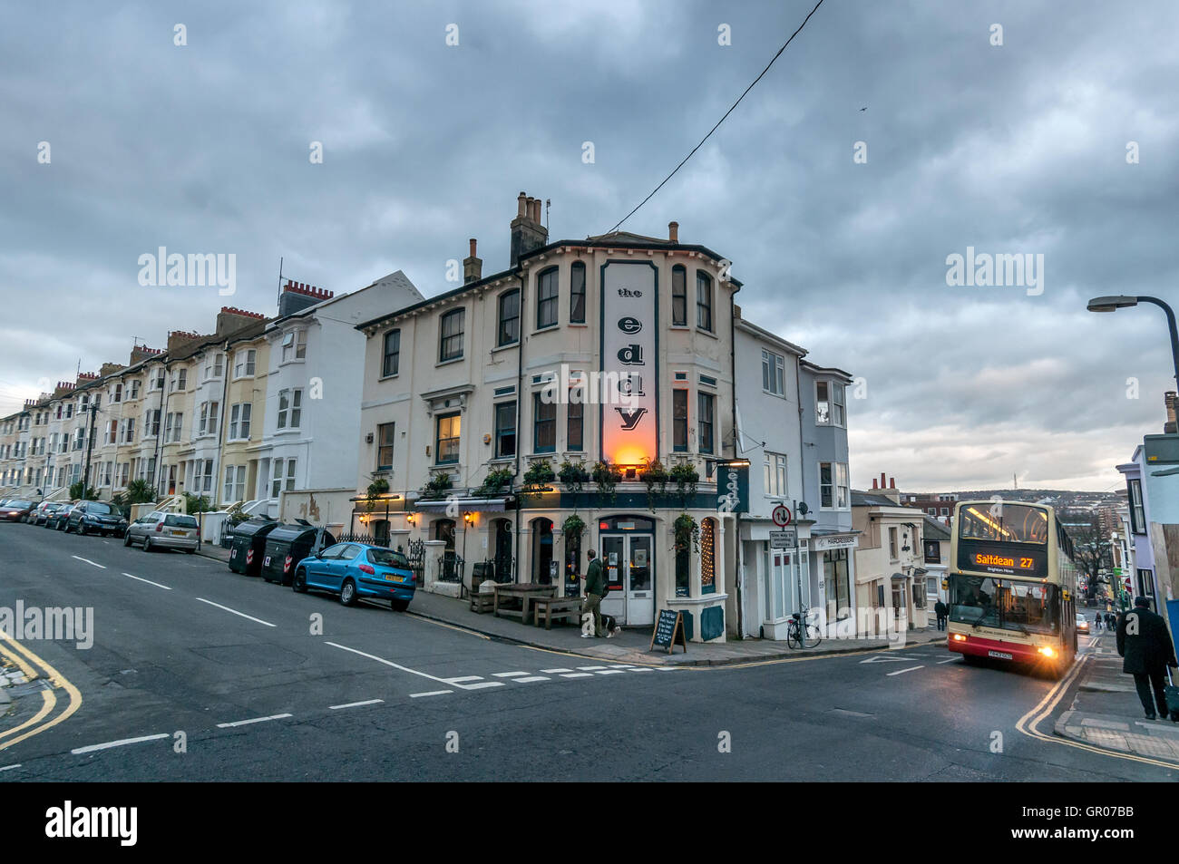 The Eddy pub in central Brighton Stock Photo - Alamy